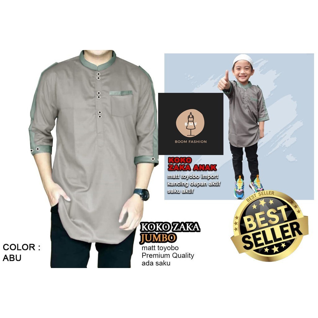 Jual BOOM KOKO ZAKA DEWASA 3per4 S,M,L,XL,XXL,3XL/ BAJU KOKO PRIA JUMBO ...