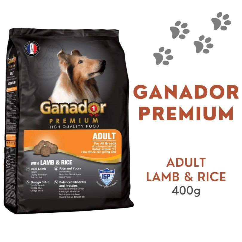 Jual GANADOR Premium Adult Lamb & Rice 400g | Shopee Indonesia