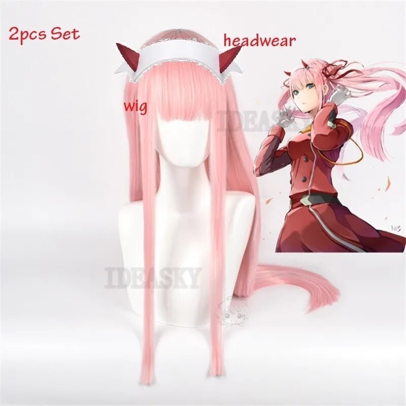 Jual Preorder Anime Darling In The Franxx 02 Zero Two Long Wig Cosplay