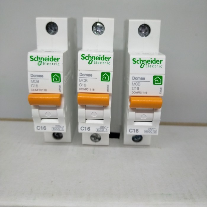 Jual MCB Schneider Domae 1 Phase / 1P 16A / 16 A | Shopee Indonesia