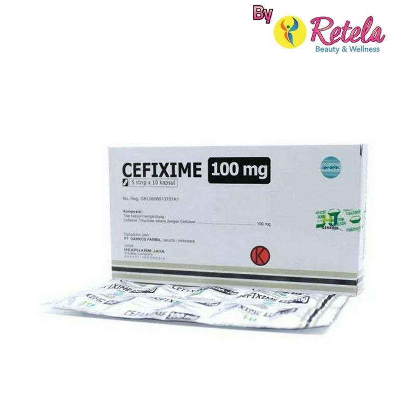 Jual Cefixime 100 mg Box 100 Kapsul / Infeksi Kantung Kemih / Gonore / Antibiotik | Shopee Indonesia