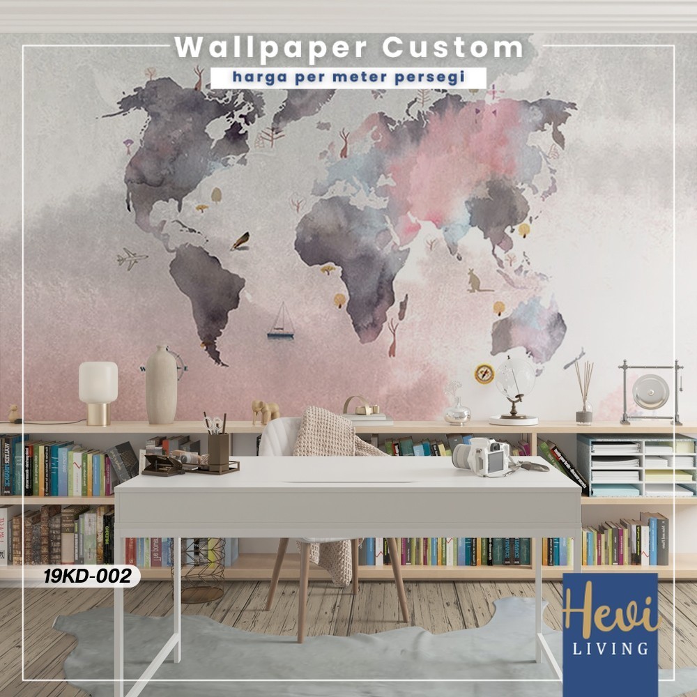 Jual Wallpaper Custom - Wallpaper Custom Ruang Belajar - Wallpaper ...