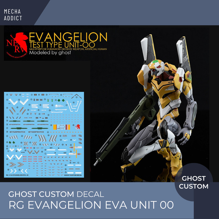 Jual Water Slide Decal RG Evangelion EVA Unit 00 by Ghost Decal ...