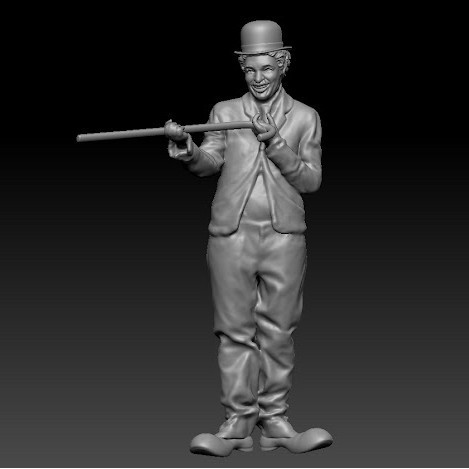 Jual Diorama diecast skala 1/64 charlie chaplin standing miniatur ...