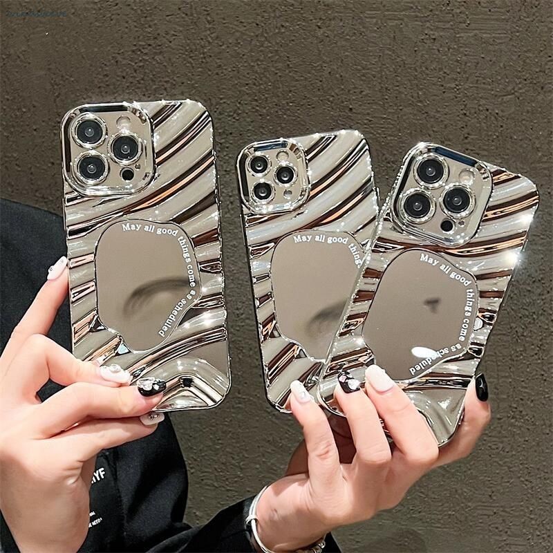 Jual Silver Wavy Mirror Quotes Case Compatible with iPhone 7Plus 8Plus ...