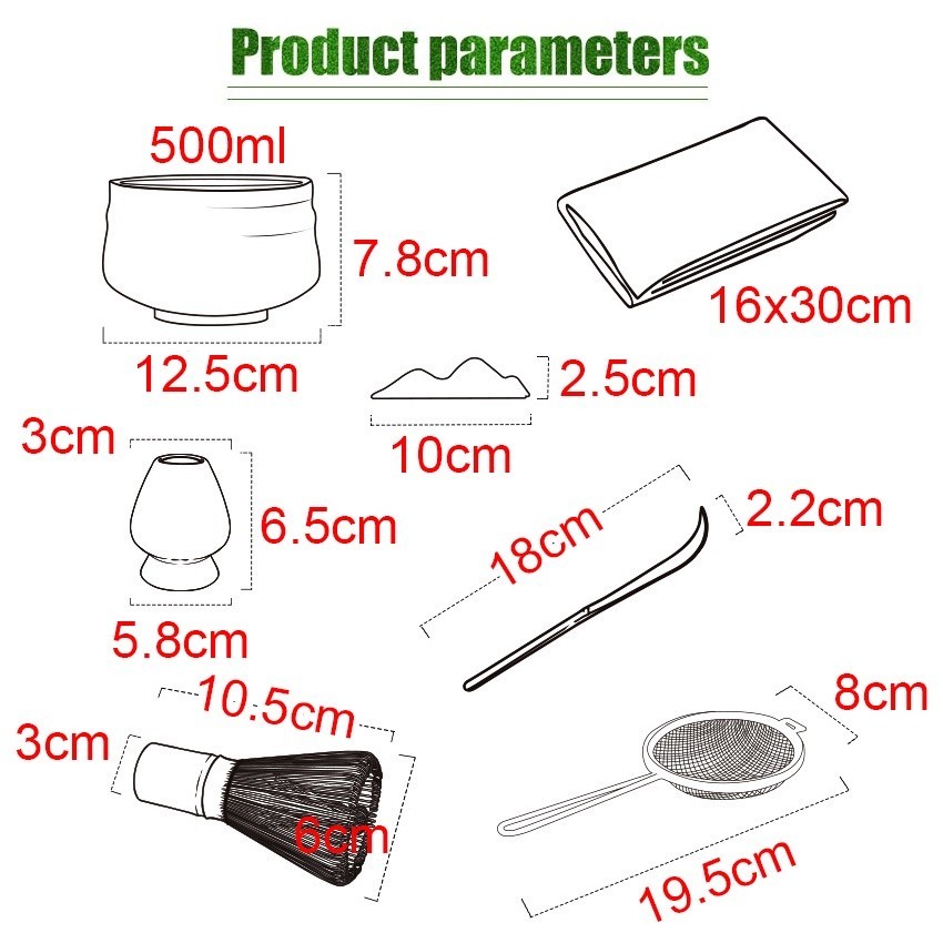 Jual 7Pcs/Set Alat Matcha Making Lengkap Pengaduk Matcha Bambu + Matcha ...