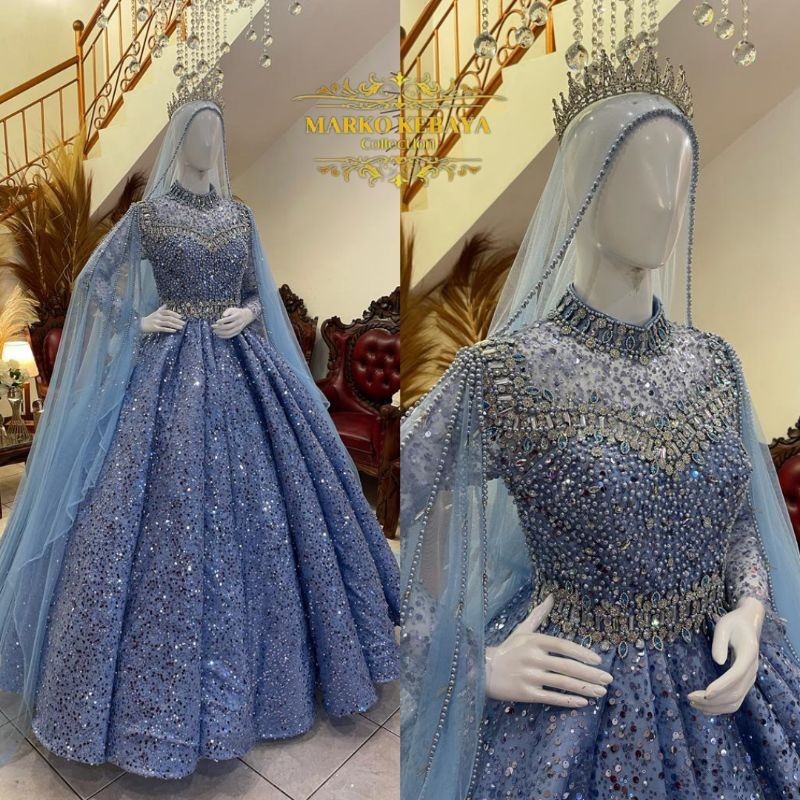 Jual Realpict Gaun pengantin mewah | Gaun pengantin Premium | Gaun ...