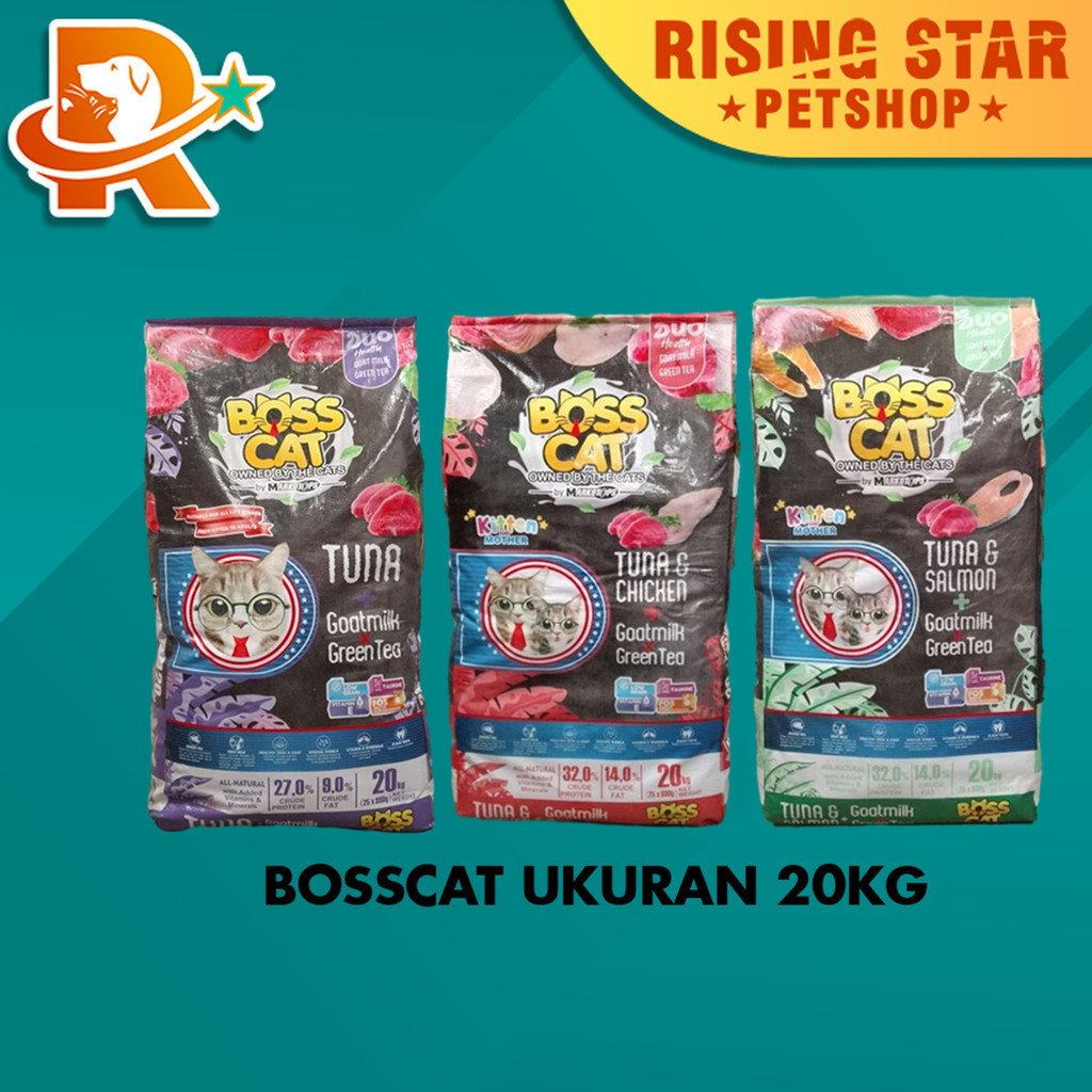 Jual Makanan Kucing Boss Cat Food Adult Kitten 20 Kg | Shopee Indonesia