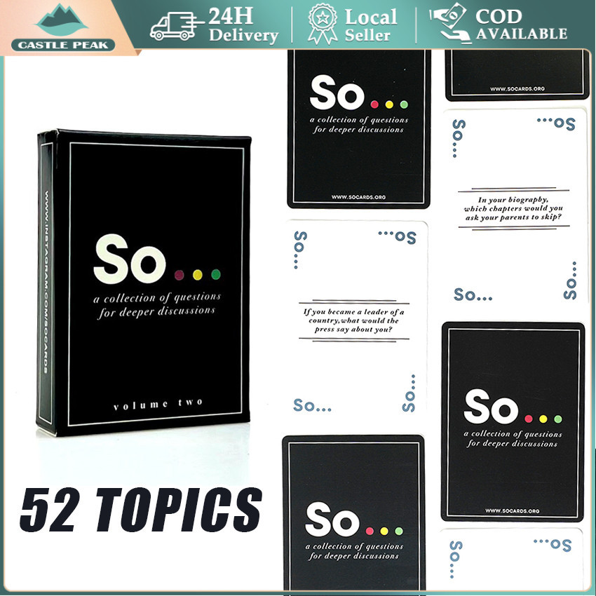 Jual So Cards - A Collection Of Questions For Deeper Discussions Adult ...