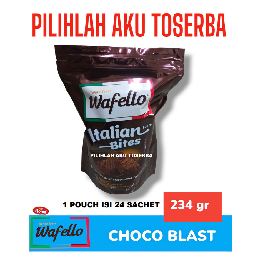 Jual Wafello BITES Choco Chocolate POUCH Big Pack - ( HARGA PER POUCH ...