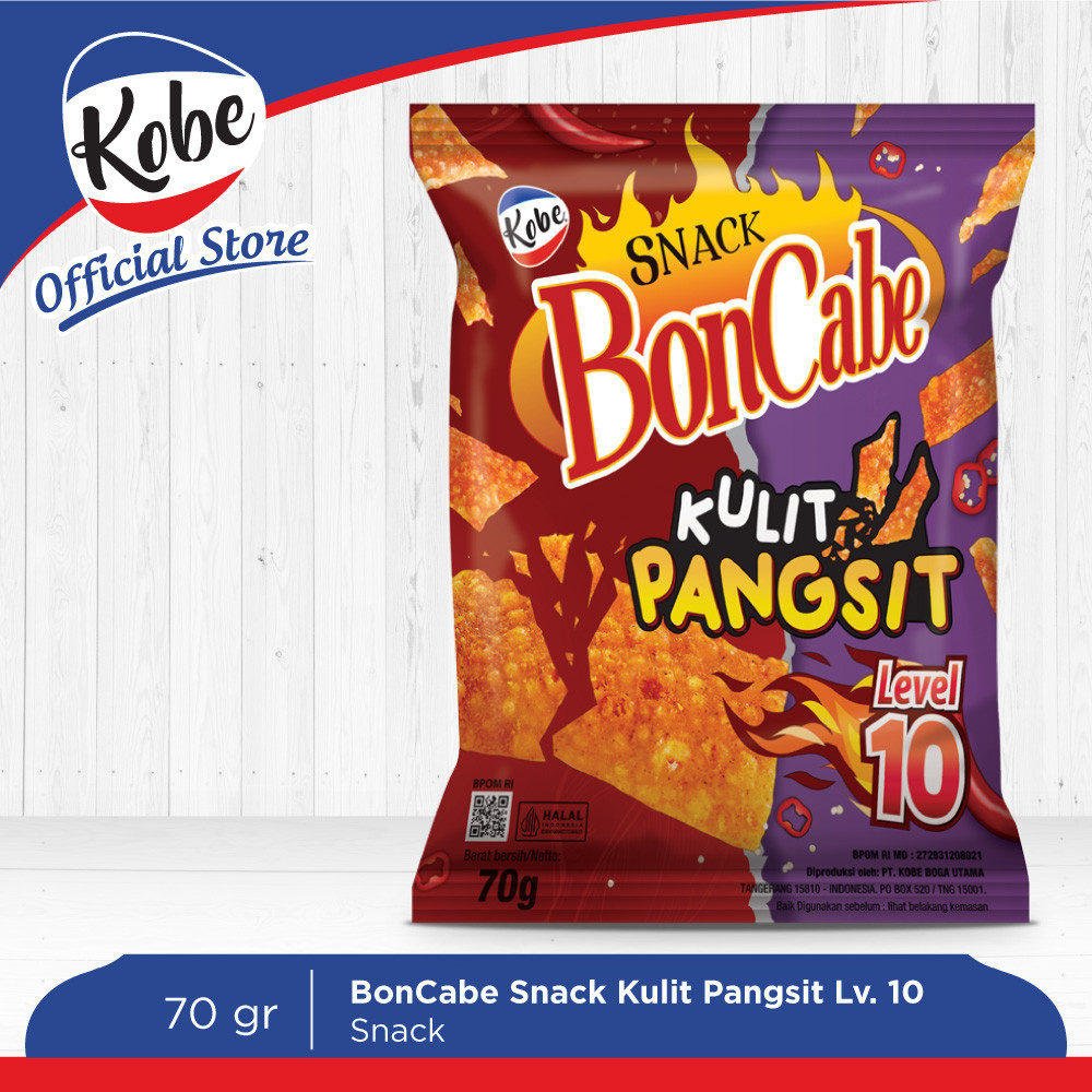 Jual Kobe Snack BonCabe Kulit Pangsit Level 10 70gr - KEMASAN BESAR ...