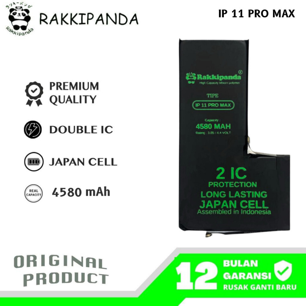 Jual [ RAKKIPANDA IP 11 PROMAX ]- BATTERY RakkiPanda - Ip 11 Pro Max ...