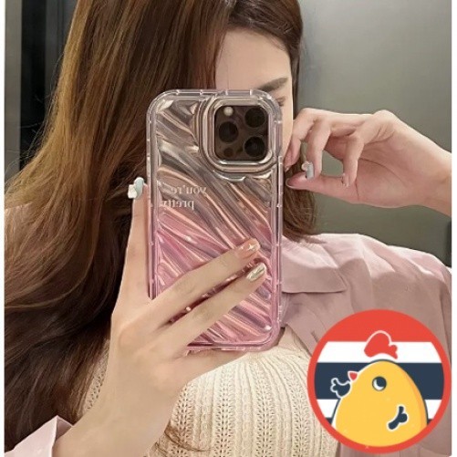 Jual silcone phone dazzle wave case shiny hologram colour untuk oppo ...