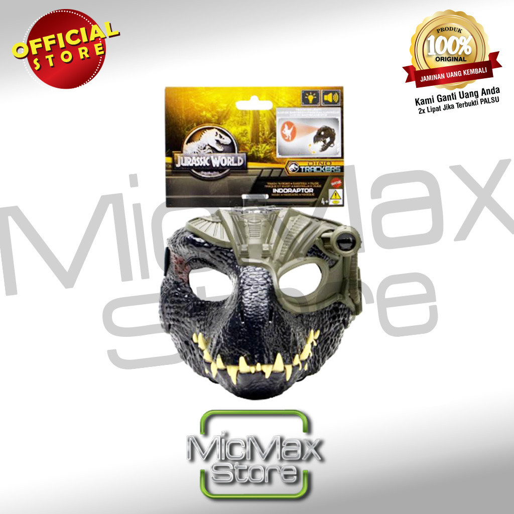 Jual JURASSIC WORLD Track 'n Roar Indoraptor Mask with Tracking Gear ...
