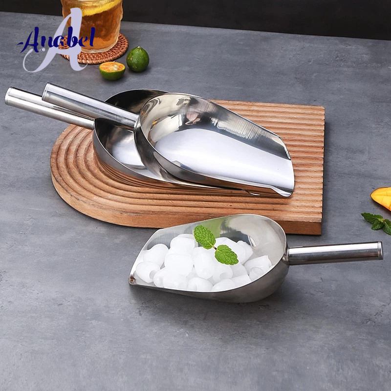Jual Centong Es Batu Stainless Sendok Sekop Es Batu Skop Serokan Beras ...