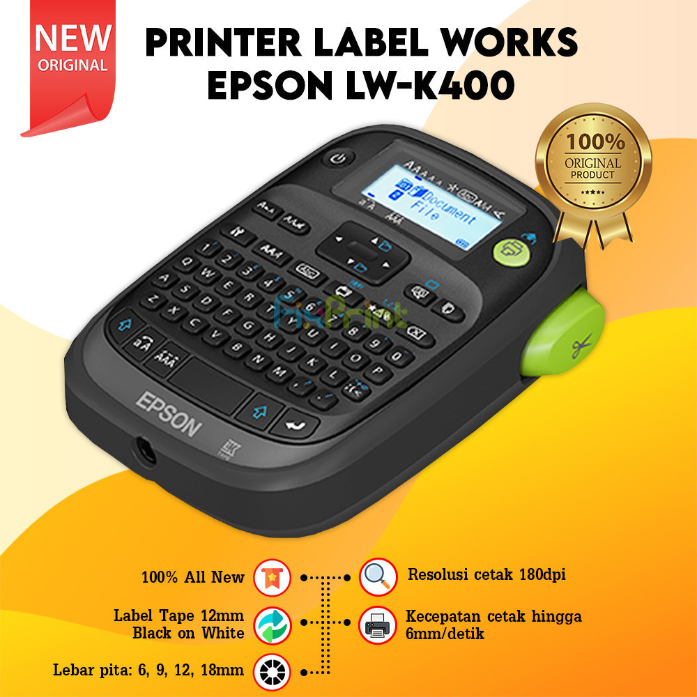 Jual PRINTER LABEL LW K400 EPSON LW-K400 EPSON LWK400 K400 Label Work ...