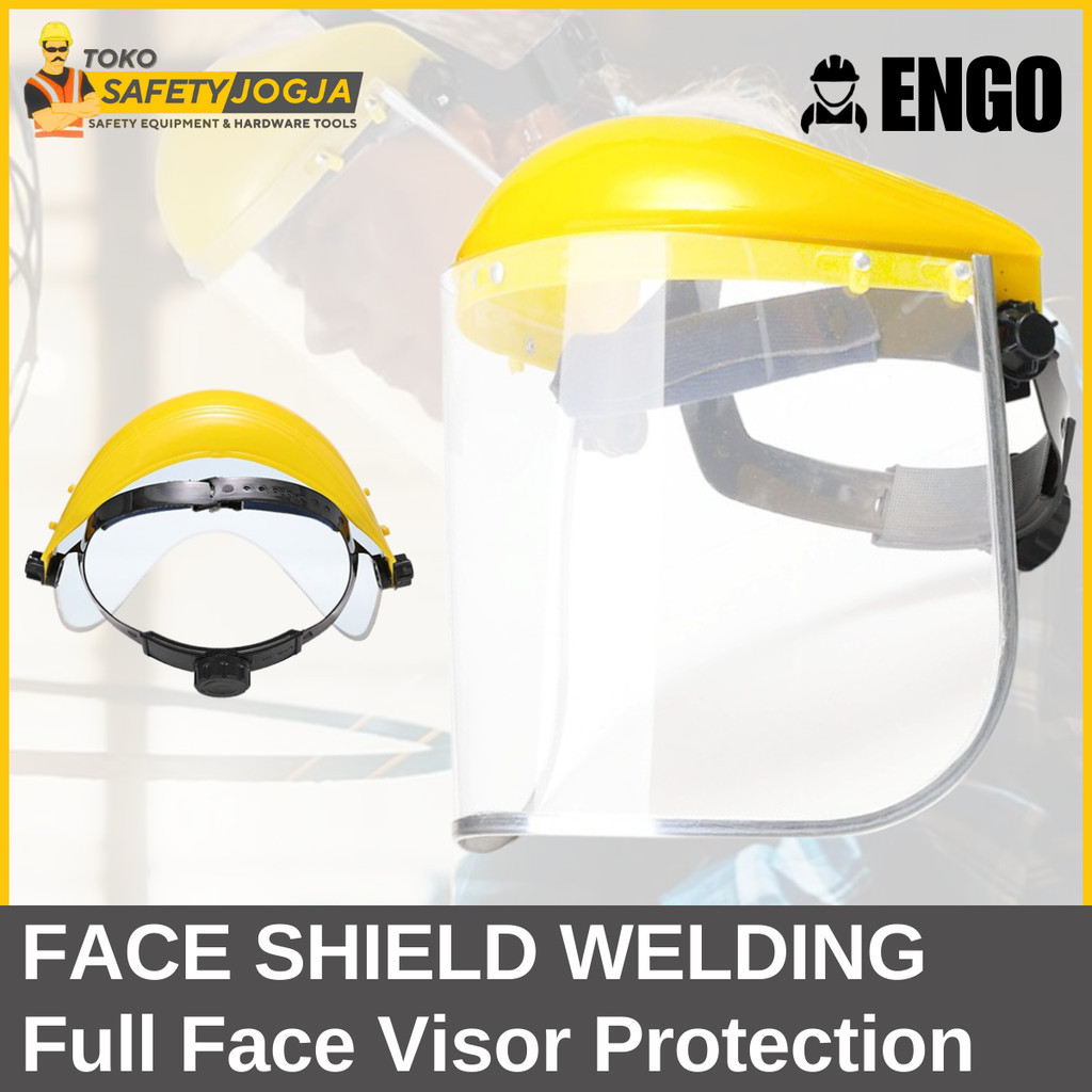 Jual Face Shield Helmet APD Pelindung Wajah Mika Lapis Alumunium ENGO ...