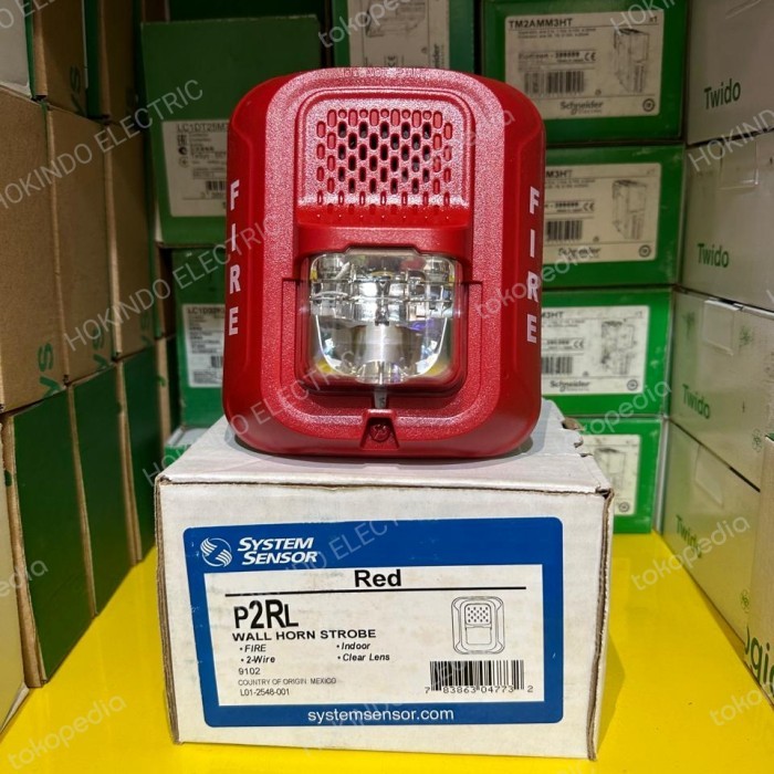 Jual SYSTEM SENSOR P2RL INDOOR HORN STROBE HORNSTROBE FIRE ALARM ...