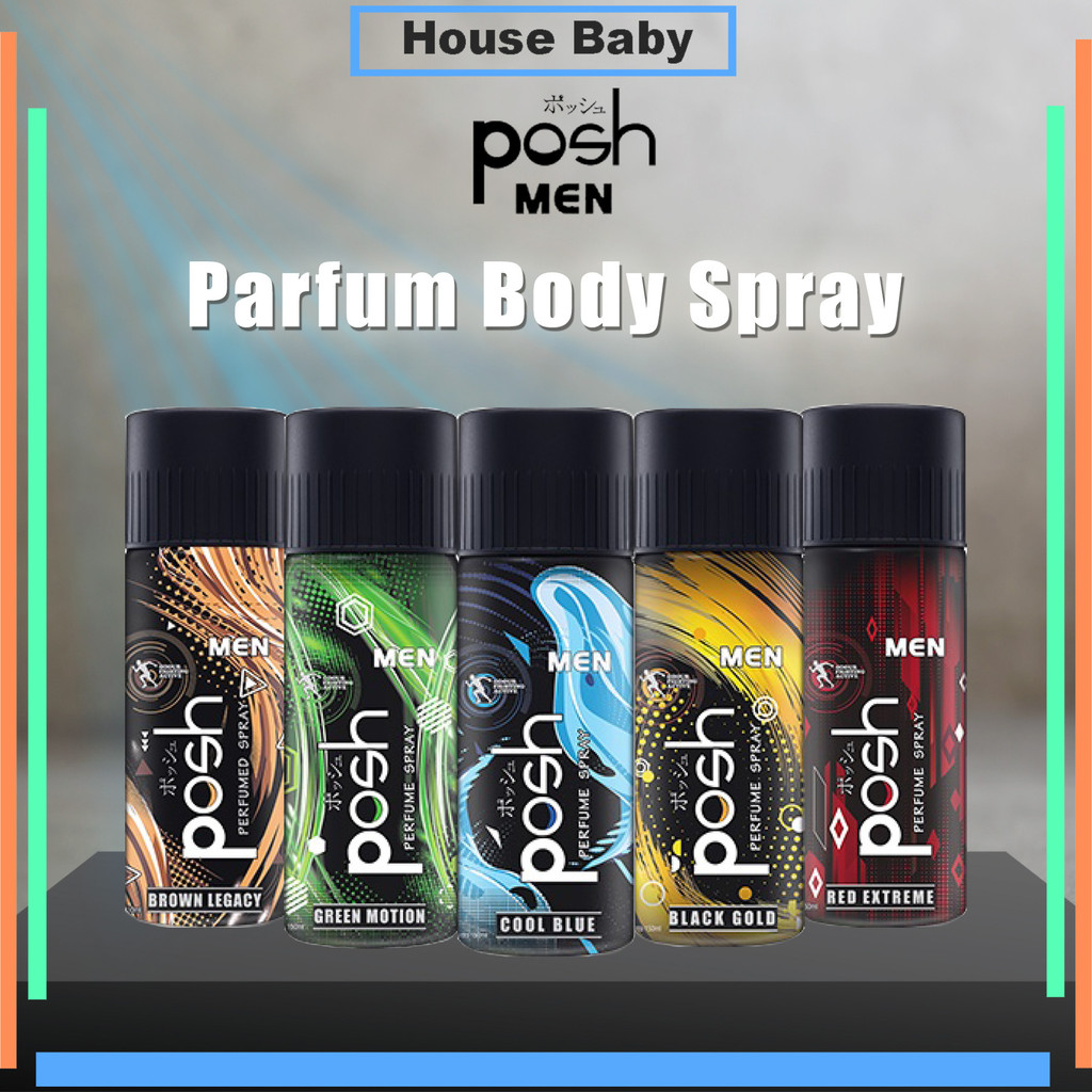 Jual Posh Men Body Spray 150ml Botol - Parfum Pria | Shopee Indonesia