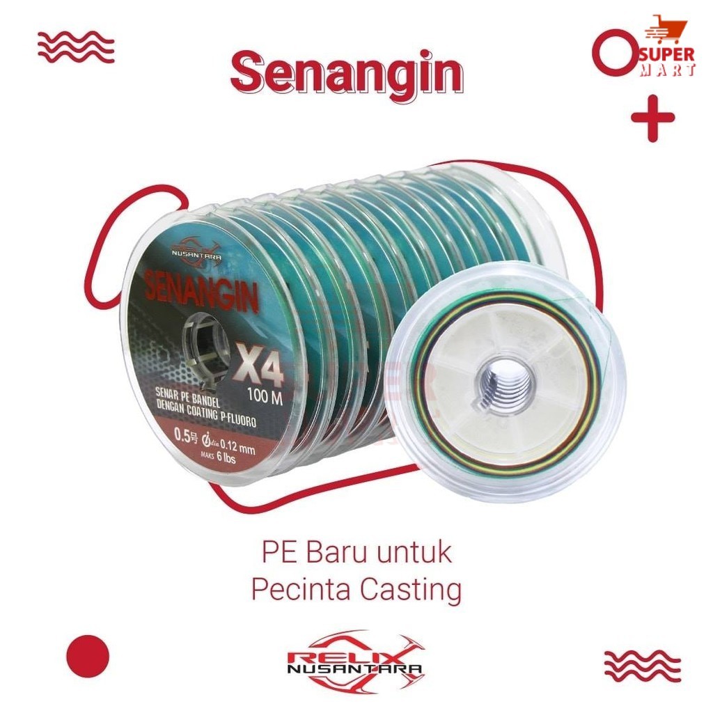 Jual Supermart Surabaya BENANG BRAIDED RELIX NUSANTARA PE SENANGIN X4 ...
