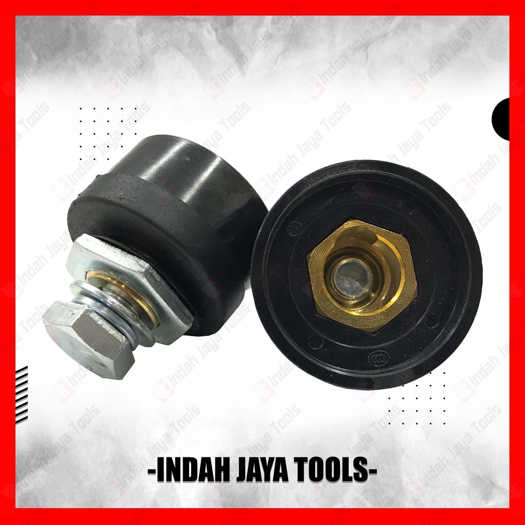 Jual PANEL SOCKET FEMALE 10-25 35-50 mm Kabel Socket untuk Kabel Las ...