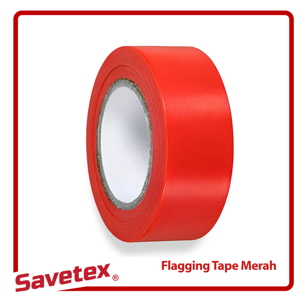 Jual Flagging Tape / Pita Survey Penanda Merah 2 cm x 30 m | Shopee ...
