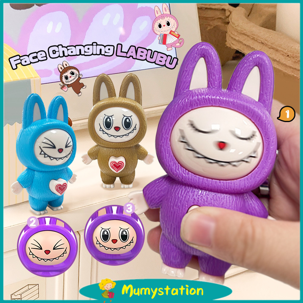 Jual Mumystation Gantungan Kunci Boneka Labubu Face Changing Keychain ...