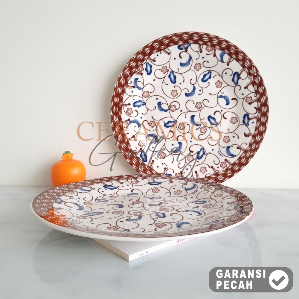 Jual FORMIA 1pcs Plate Keramik 10,5 Inch PAPYRUS JOY Piring Saji Piring ...