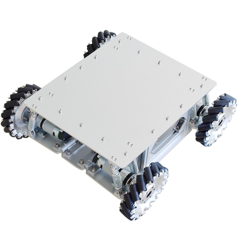 Jual 40KG Load Shock Absorption Mecanum Wheel Robot Car Chassis Kit ...