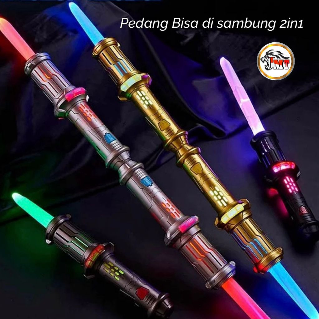 Jual Gravity Sensing Lightsaber Laser Weapon Toys RGB Metal Light Saber ...