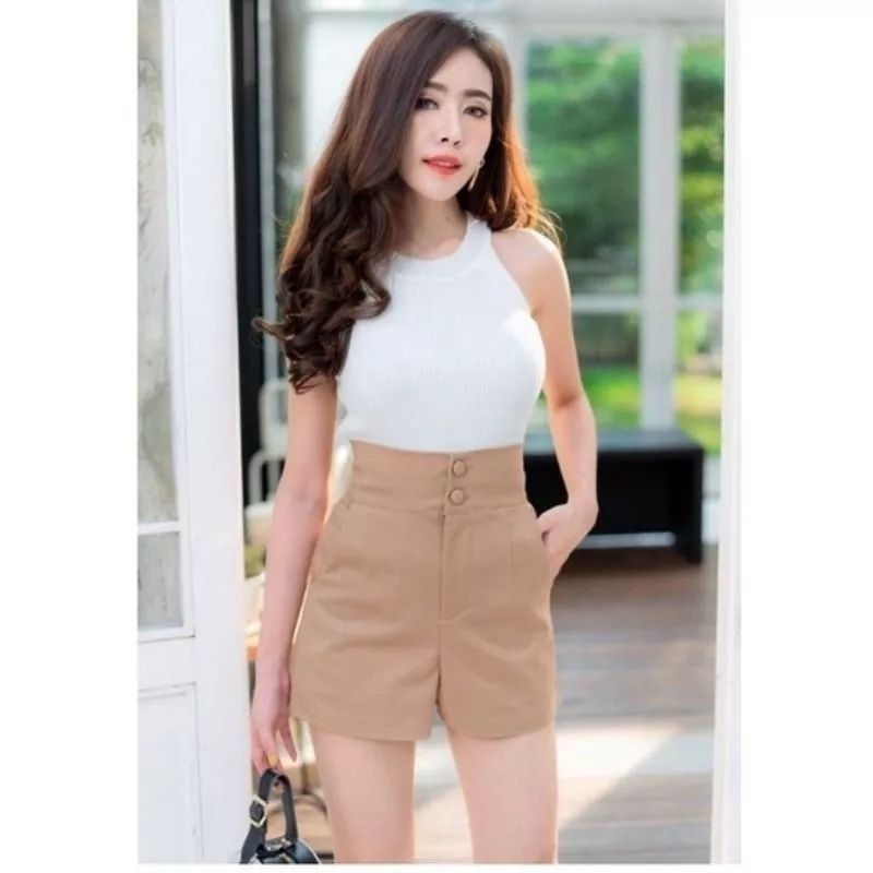 Jual Short Pants Promthong Scuba / Celana Pendek Wanita MASAKINI ...
