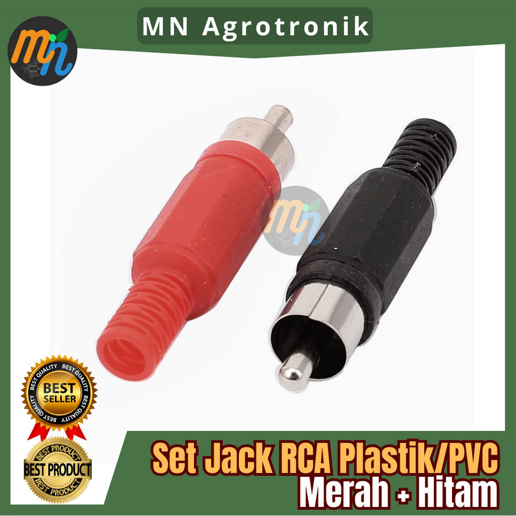 Jual Jack RCA Plastik / PVC ( Merah + Hitam ) | Shopee Indonesia