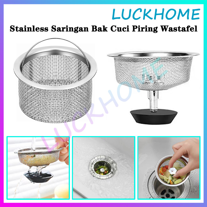 Jual Stainless Saringan Bak Cuci Piring Wastafel Cuci Piring Lubang ...
