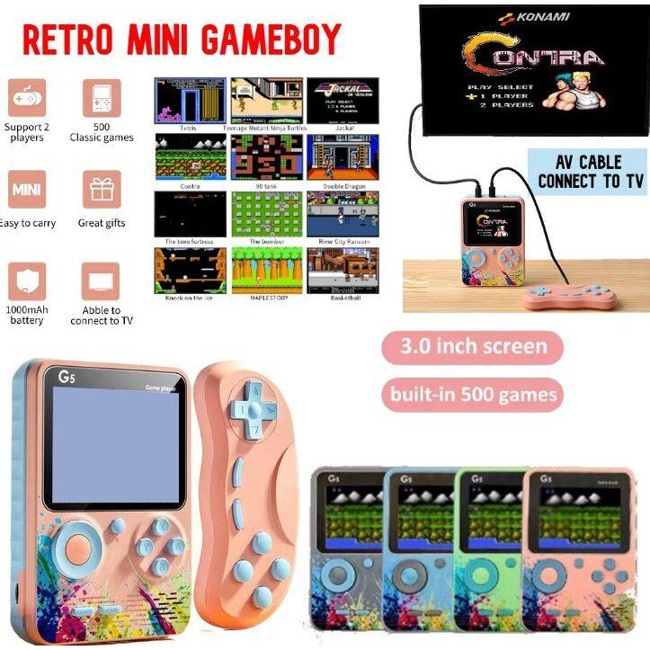 Jual Game Boy mini Game Bot jadul Gameboy Console Portable Game Player ...