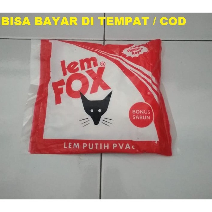 Jual LEM FOX MERAH 800 GRAM / LEM PVC LEM KAYU | Shopee Indonesia
