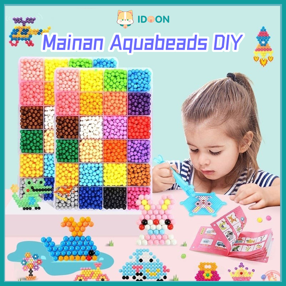 Jual IDOON Diy Anak Magic Water Beads / Mainan Anak Diy beads Set ...