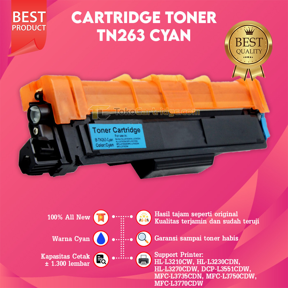 Jual Cartridge Toner Compatible Bro TN263 TN261 TN150 TN351 TN-263 TN ...
