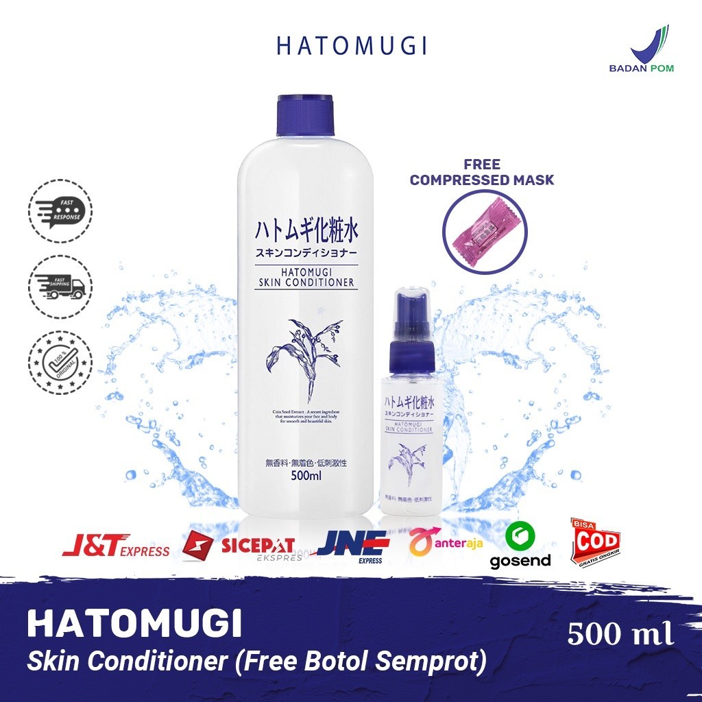 Jual HATOMUGI Skin Conditioner 500 mL | Shopee Indonesia