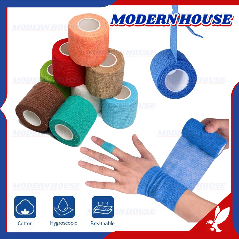 Jual Perban Kohesif self / Wrist Tape Support Olahraga / Kinesiology ...