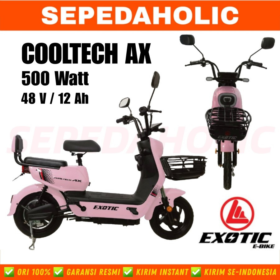 Jual Sepeda Listrik EXOTIC COOLTECH AX BY PACIFIC 500 Watt Electric ...