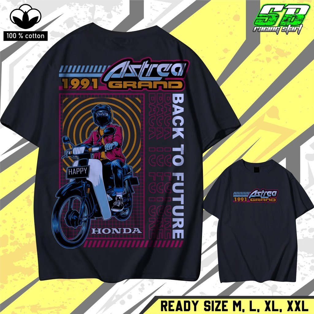 Jual Kaos Motor Viral Terbaru Kaos ASTREA 1991 Kaos CB GL MP Honda C70 Classic Vespa Kaos Honda ...