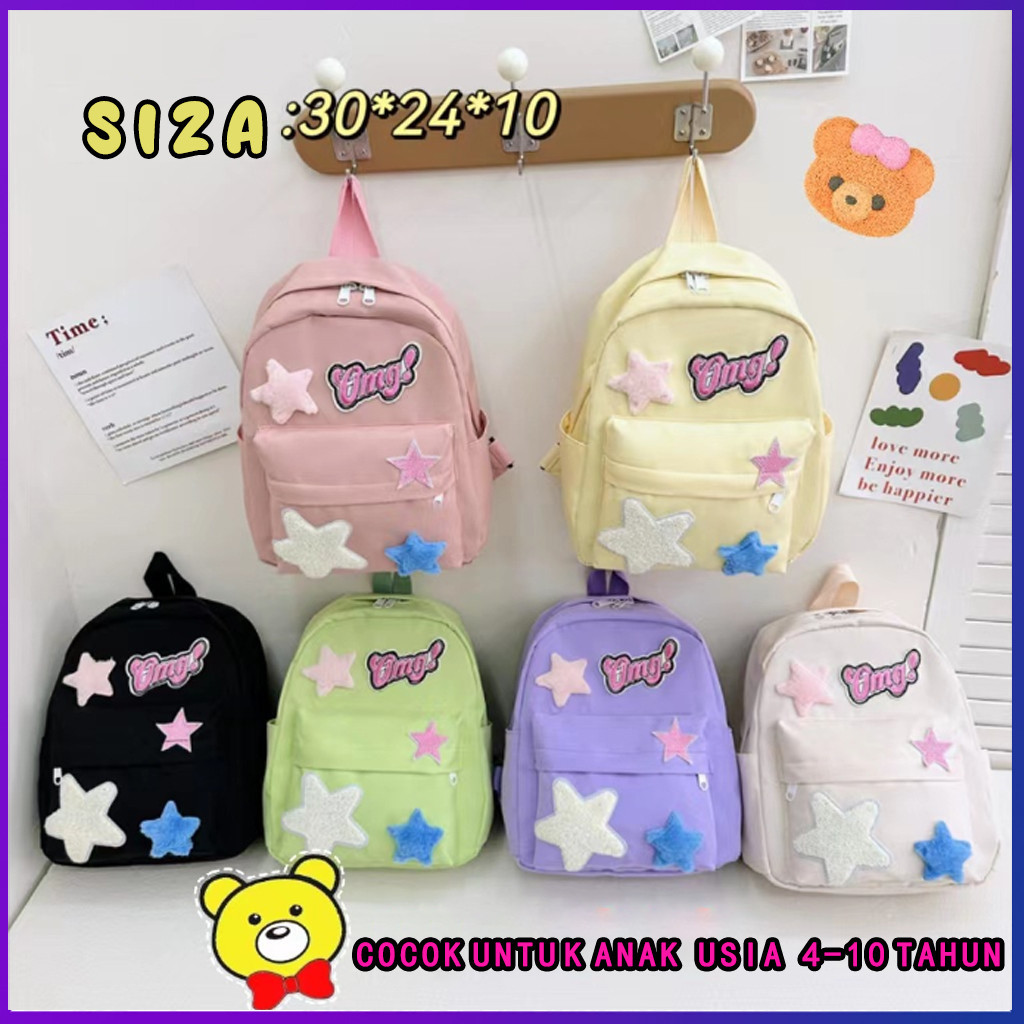 Jual Tas sekolah anak-anak Tas Sekolah Bintang Ransel Kartun ransel Wanita Tas Ransel kuliah ...