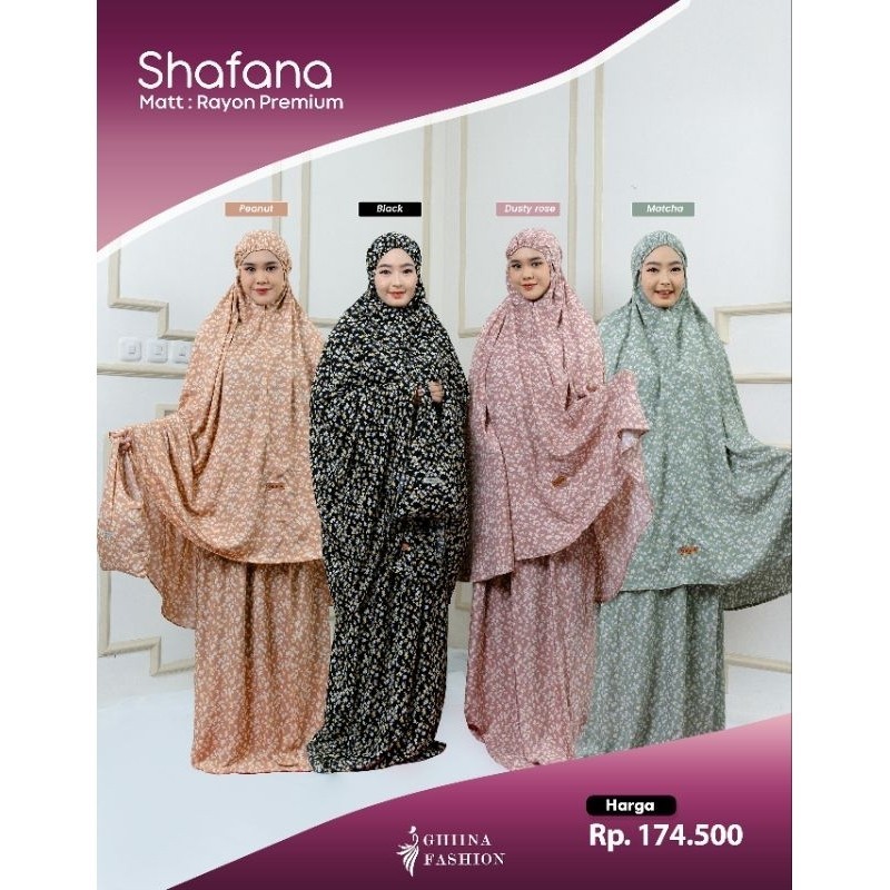 Jual Shafana Mukena Ghina Fashion Terbaru Kekinian Rukuh Rayon Premium ...