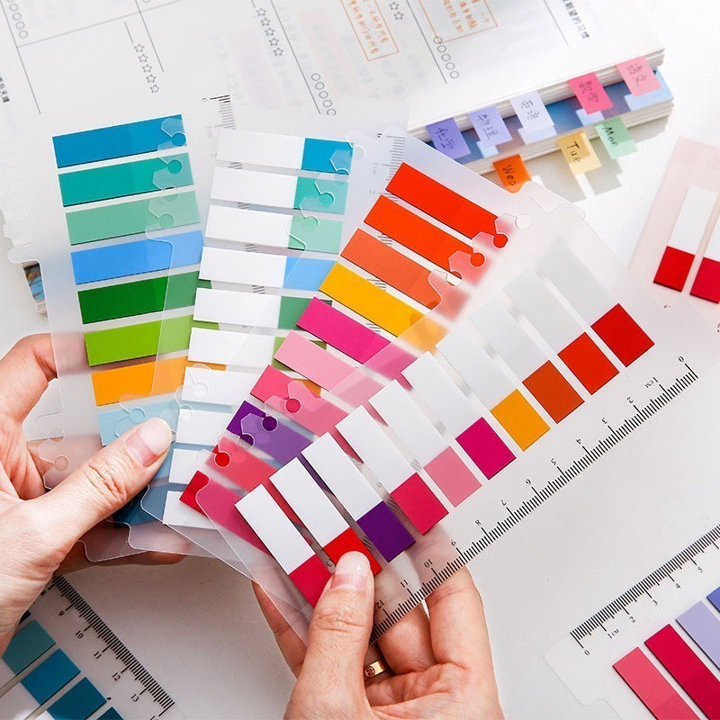 Jual Index Tabs With Ruler Writable File Tabs Flags Colored Page ...