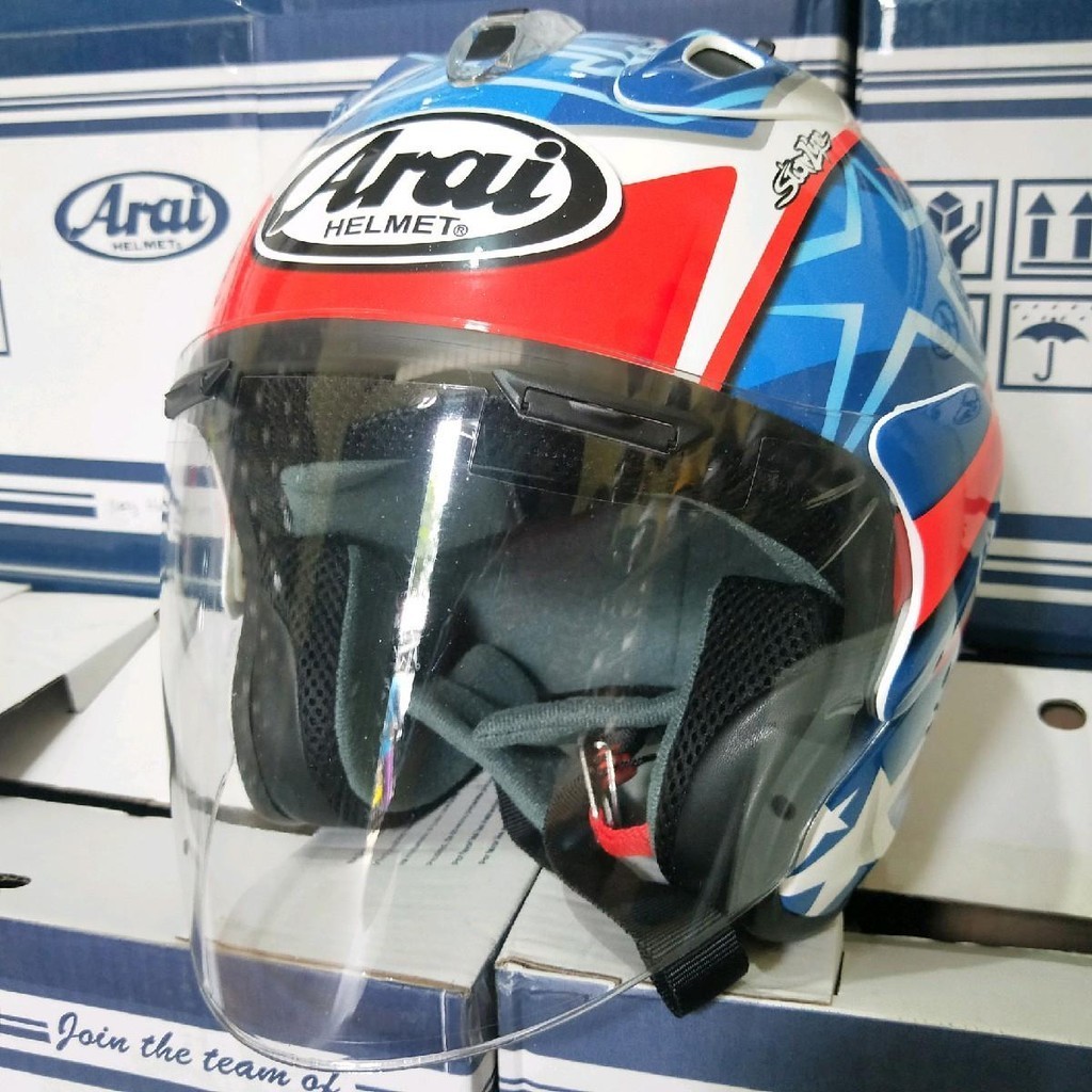 Jual Helm Copy Arai Sz Ram Motif Hayden Size L new Fullset Logo ...