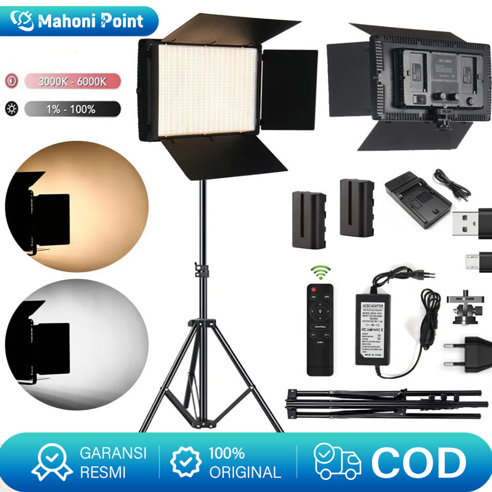 Jual Lampu Foto 11" LED Video Light + Tripiod Lampu Fotografi Live ...