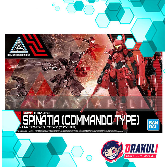 Jual Drakuli HQ BANDAI Plamo 30MM 1/144 EXM-E7c SPINATIA (COMMANDO TYPE ...