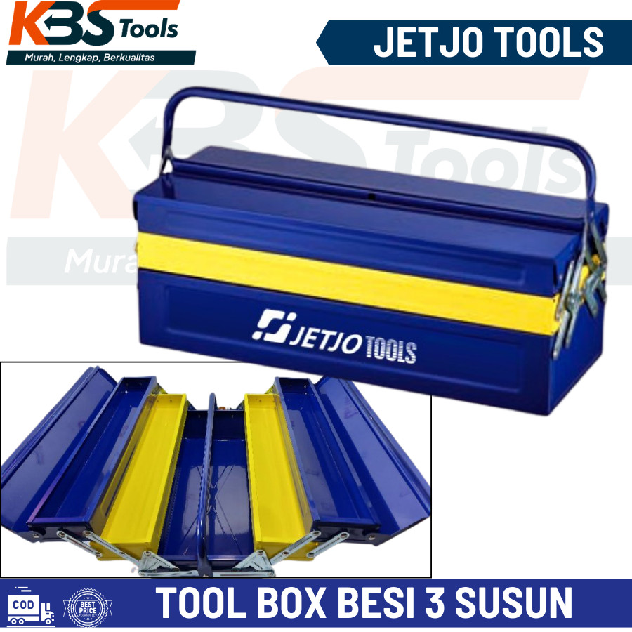 Jual Tool Box Jetjo Tools 3 Susun Toolbox Besi (560 X 205 x 205 mm) | Shopee Indonesia