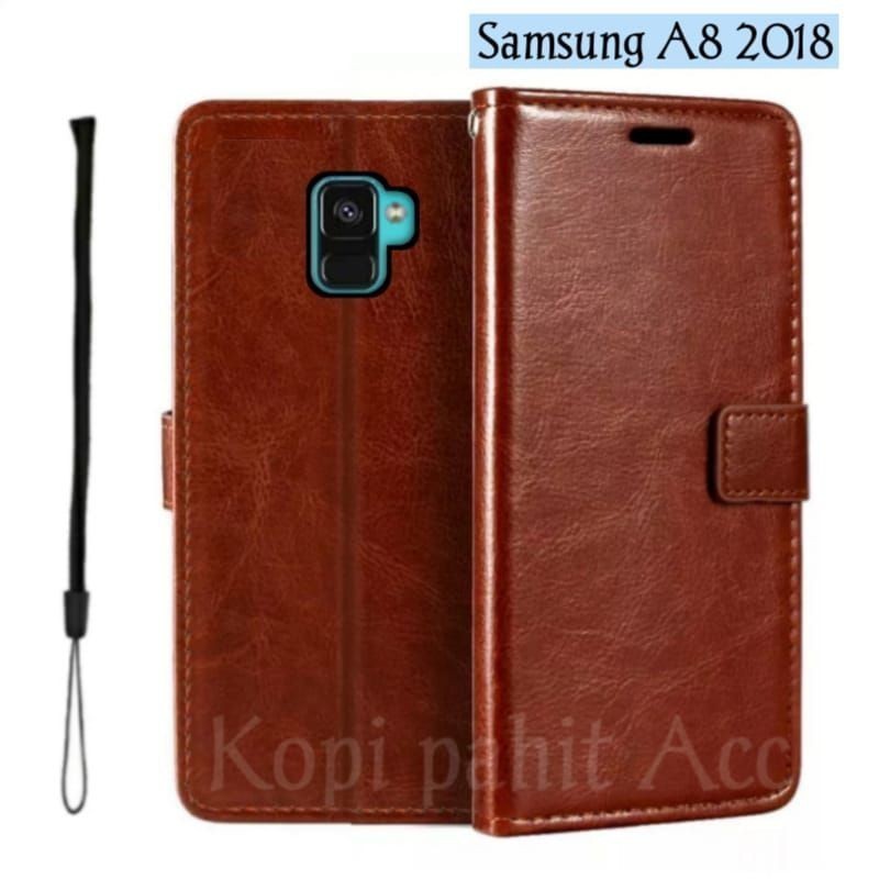 Jual Case Samsung Galaxy A8 2018 Flip Cover Wallet Sarung Hp Casing ...