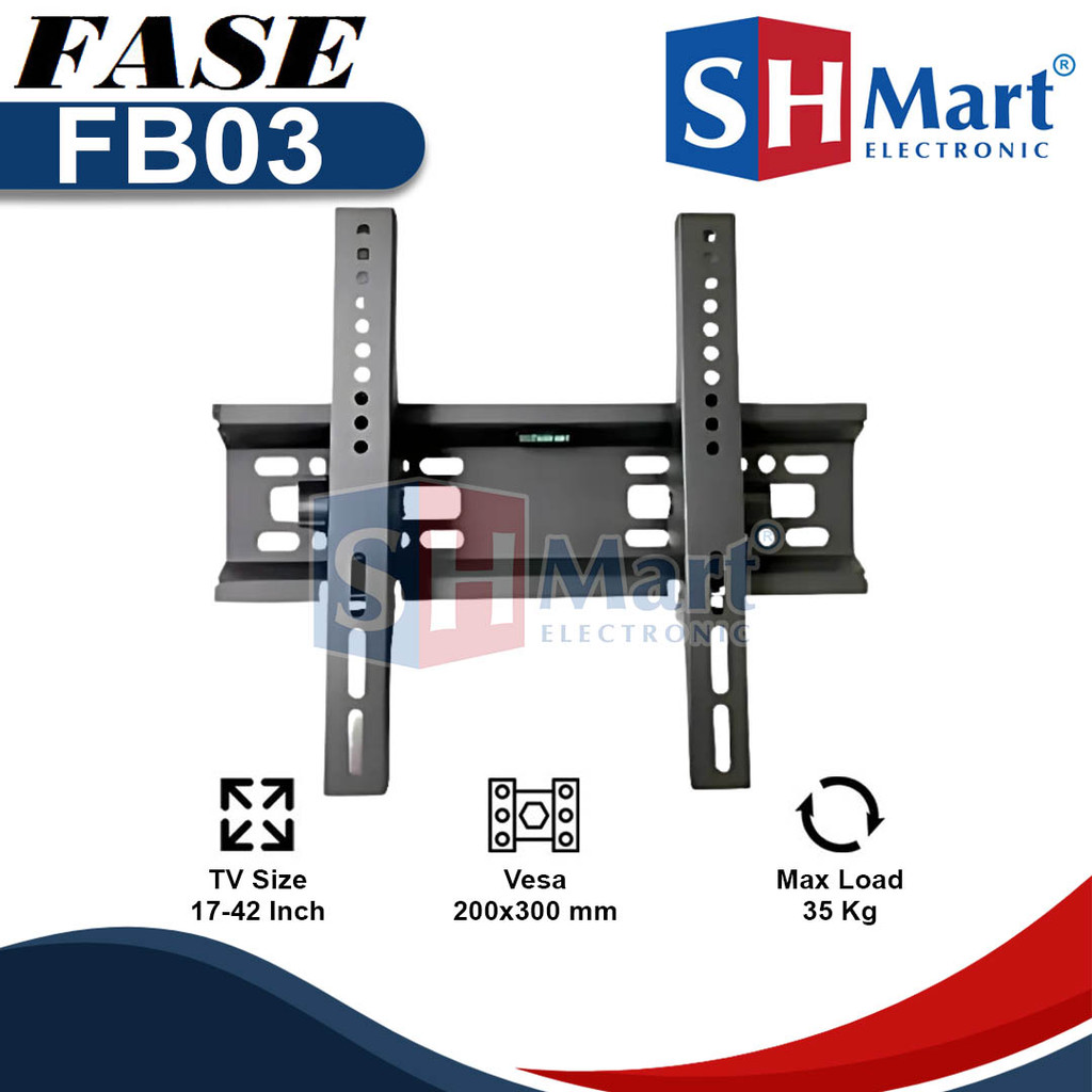 Jual BRACKET TV LED LCD 17" - 42" FASE FB 03 / BREKET BRAKET TV DINDING ...